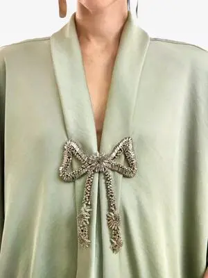 GEMY MAALOUF Beaded-bow Kaftan