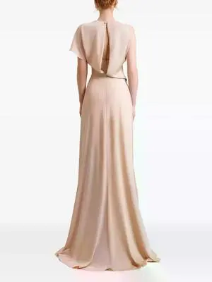 GEMY MAALOUF Draped Cut-out Gown