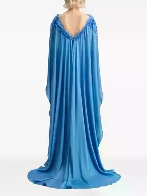 GEMY MAALOUF Ruffled Cape Dress