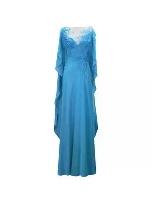 GEMY MAALOUF Ruffled Cape Dress