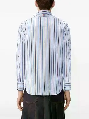 Thom Browne Striped Poplin Shirt