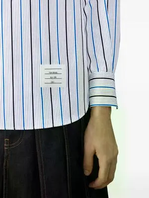 Thom Browne Striped Poplin Shirt