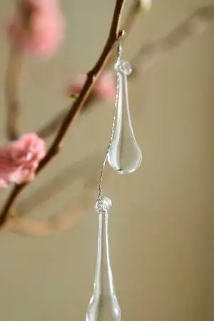 TERRAIN Set Of 2 Glass Raindrop Charm Strands