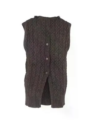 Simone Rocha Bead-embellished Cable-knit Vest