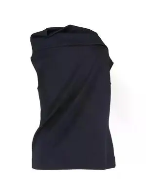 Escada Draped Sleeveless Top