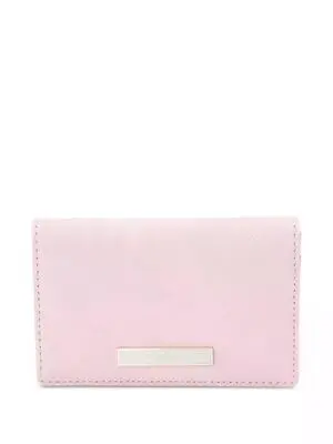AGNÈS B. Plaque Leather Wallet - Pink