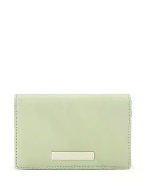 AGNÈS B. Logo-plaque Leather Wallet - Green