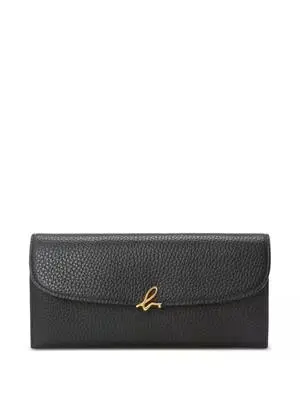 AGNÈS B. The B. Flap Leather Wallet - Black