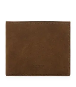 TOM FORD Suede T-line Bifold Wallet - Brown