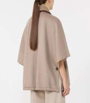Max Mara Cashmere Euro Cape Jacket - Brown