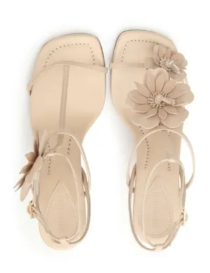 Zimmermann Belara 85 Heeled Sandals - Cream