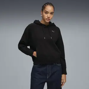 PUMA Hooded Oversized Sweatshirt - Black