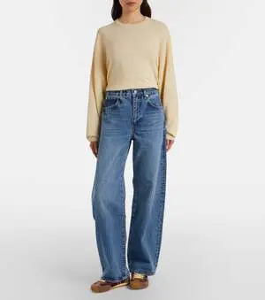 FRAME Bow Barrel-leg Jeans