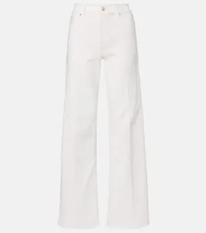 FRAME Le Slim Palazzo Wide-leg Jeans - White