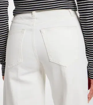 FRAME Le Slim Palazzo Wide-leg Jeans - White