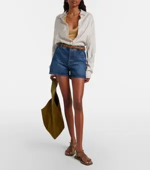 FRAME Dockside Denim Shorts - Blue