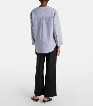 Max Mara Cotton Cropped Wide-leg Pants - Black