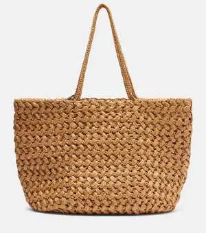 THE ROW Estelle Two Large Raffia-effect Tote Bag