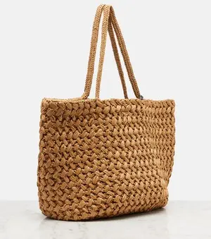 THE ROW Estelle Two Large Raffia-effect Tote Bag