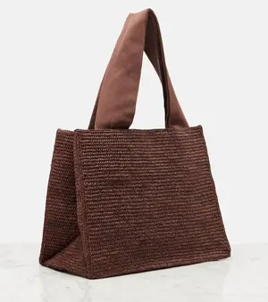 THE ROW Loretta Raffia Tote - Brown