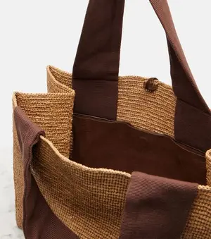 THE ROW Loretta Raffia Tote Bag - Beige