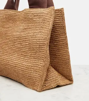 THE ROW Loretta Raffia Tote Bag - Beige
