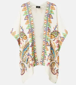 Etro Printed Beach Cover-up - White