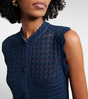 ERES Aurora Crochet Top - Blue