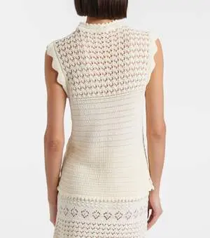 ERES Aurora Crochet Top - White