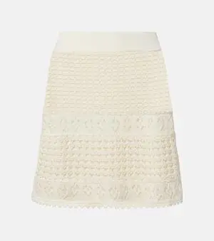 ERES Angela Crochet Miniskirt - White