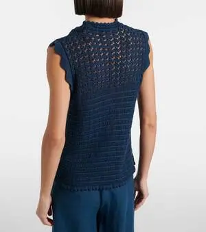 ERES Aurora Crochet Top - Blue