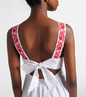Heidi Klein Petalia Embroidered Cotton Midi Dress