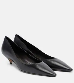 THE ROW Liisa Leather Pumps