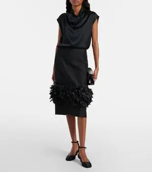 TOTEME Satin Pumps - Black