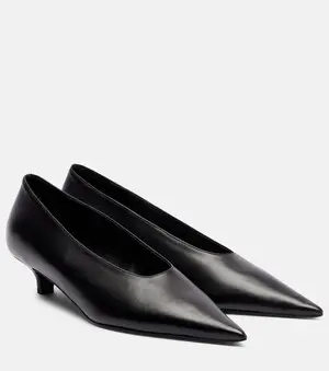 TOTEME Leather Pumps - Black