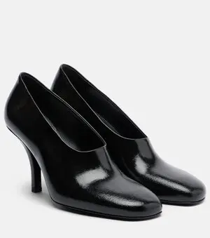 TOTEME Toteme Leather Pumps With Square Toe And Buckle-Fastening Ankle Strap Black