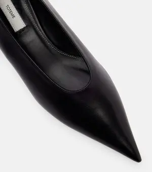 TOTEME Leather Pumps - Black