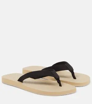 THE ROW The Row Dune Leather Thong Sandals Grey