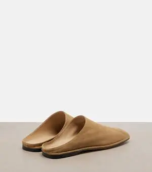 THE ROW Piper Suede Mules