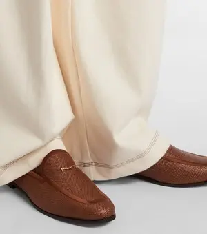 Max Mara Amito Raffia Mules - Brown