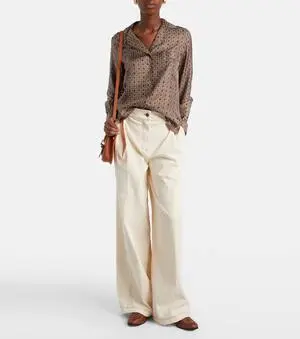Max Mara Amito Raffia Mules - Brown