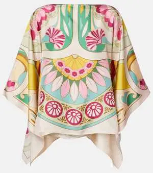 La DoubleJ Printed Silk Twill Top