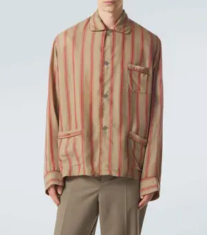 Saint Laurent Striped Twill Shirt