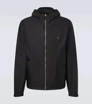 Prada Re-nylon Zip-up Jacket - Black