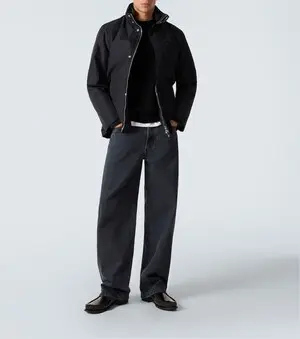 Prada Re-nylon Zip-up Jacket - Black