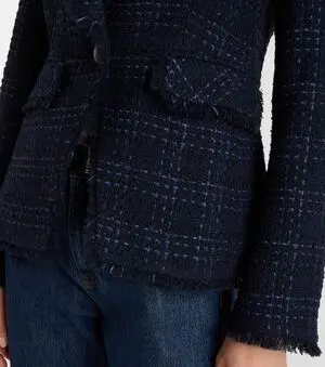 Veronica Beard Checked Tweed Blazer