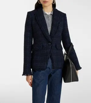 Veronica Beard Checked Tweed Blazer