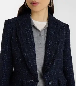 Veronica Beard Checked Tweed Blazer