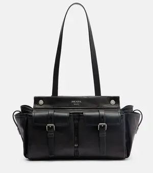 Prada Leather Tote Bag - Black