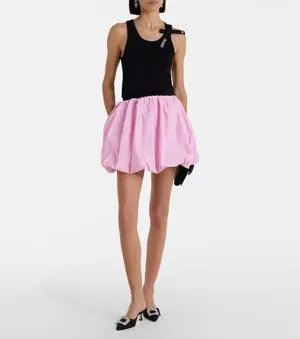 PATOU Logo Bow-detail Tank Top - Black